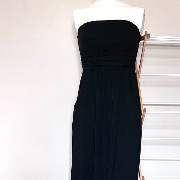 unknown | Dresses | Unknown Brand Black Cotton Maxi Dress | Poshmark